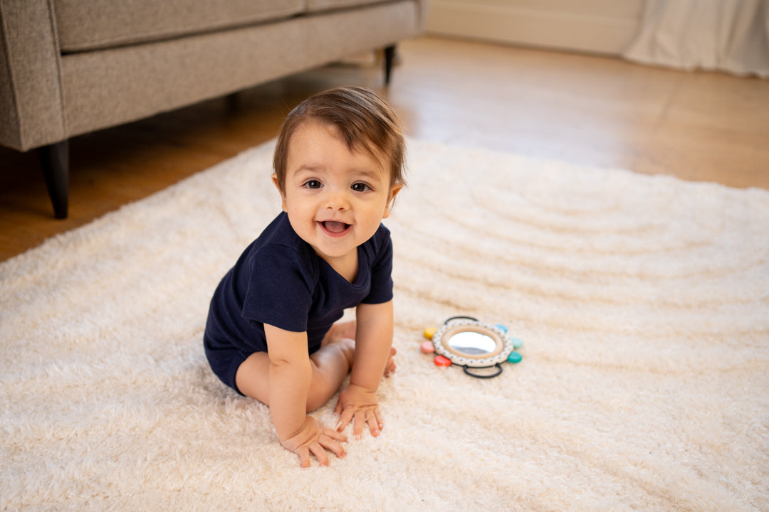 Wimmer Grasp & See Mirror, Infant Clutching and Mirror Toy By Manhattan Toy